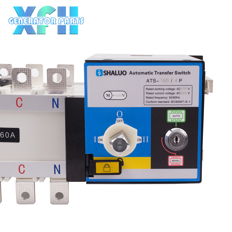 160A ATS 4P Dual Power Auto Transfer Switch for Generator – XFH ...