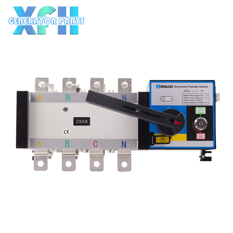 4P 250A ATS Dual Power Automatic Transfer Switch Universal 220V AC Die ...